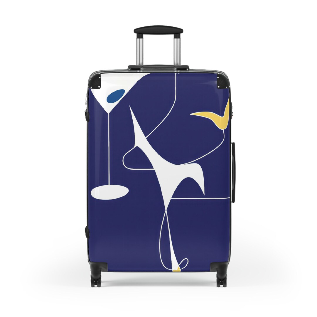 Navy martini Art Suitcase Stylish Travel - Etsy