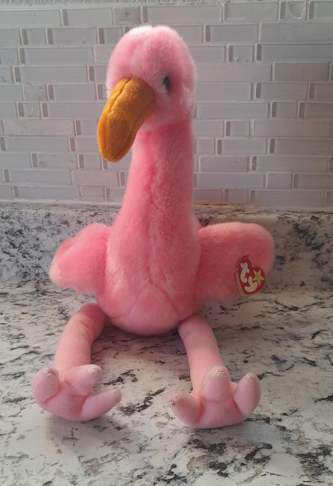 PINKY Ty Beanie Babies Buddy Collection Flamingo 1998 - Etsy
