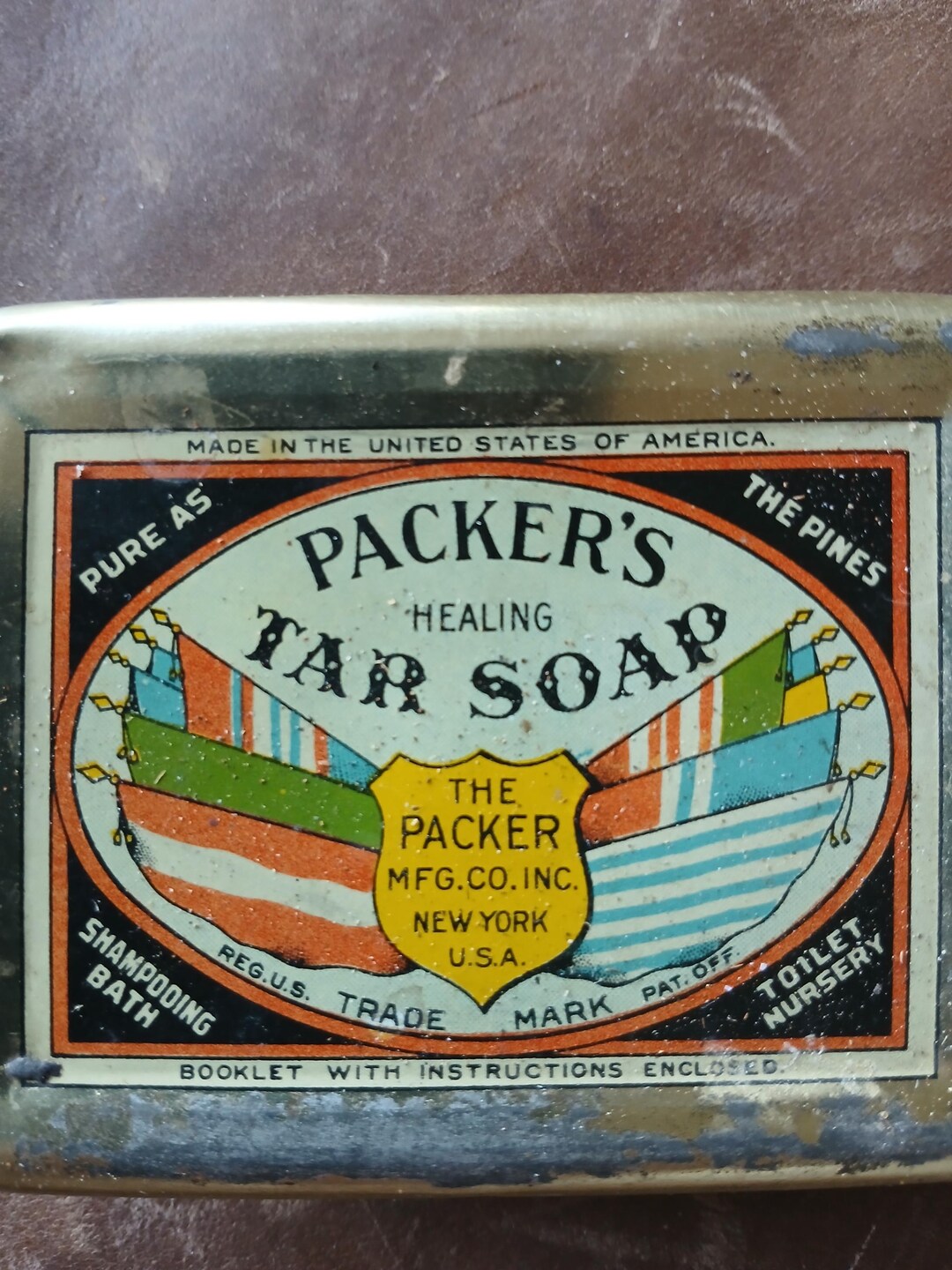 Vintage 1930's Era Packer's Healing Tar Soap Tin. - Etsy