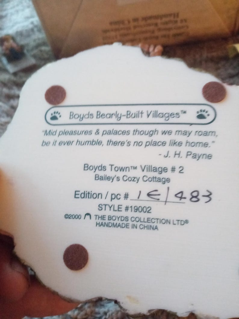 Boyds Bearly-built Villages. Baily's Cozy Cottage - Etsy