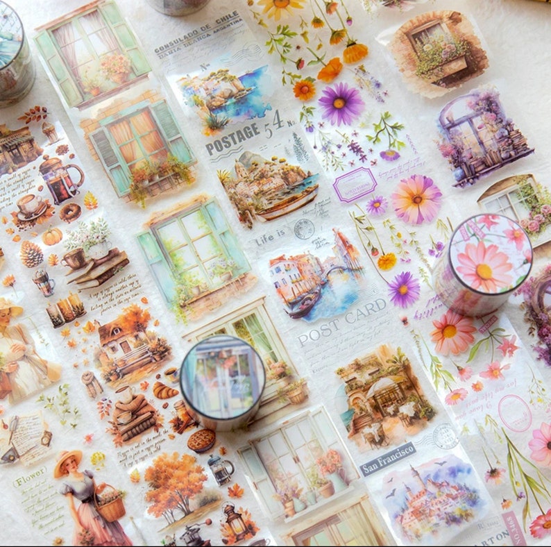 River of Year Series 6 Sample Loops Pack PET Sticker Tape Journal ...