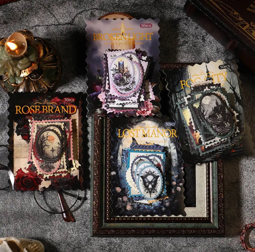 Gothic Post Office Paper Sticker Journal Scrapbook - Etsy