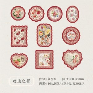 Lace Language Collage Paper Memo Journal Scrapbook Decoration ...