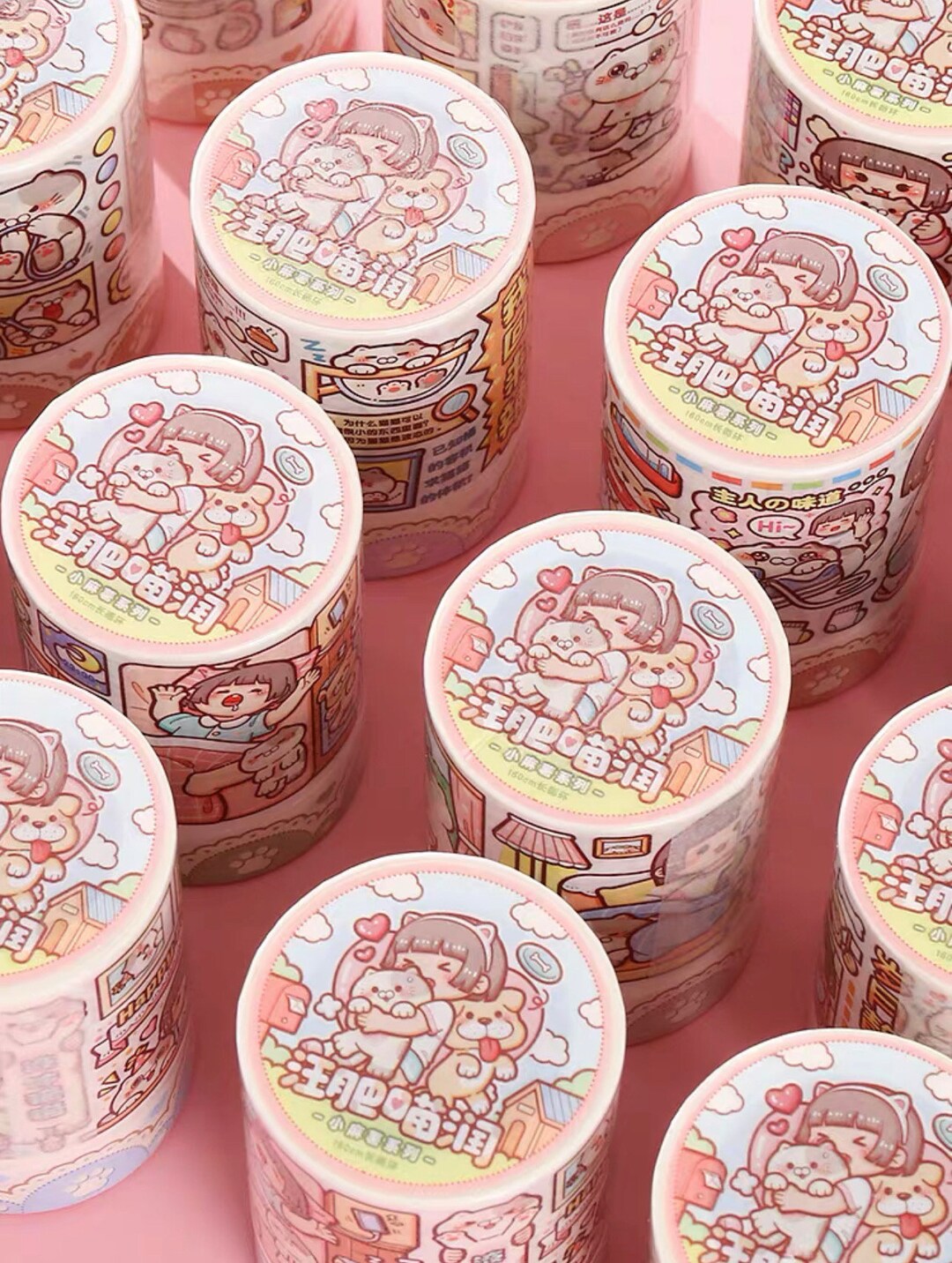 Small Mochi Dog and Cat Journal Scrapbook Sticker Pack Decoration ...