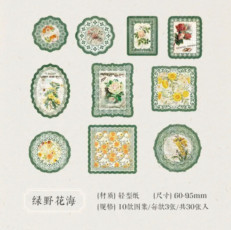 Lace Language Collage Paper Memo Journal Scrapbook Decoration ...