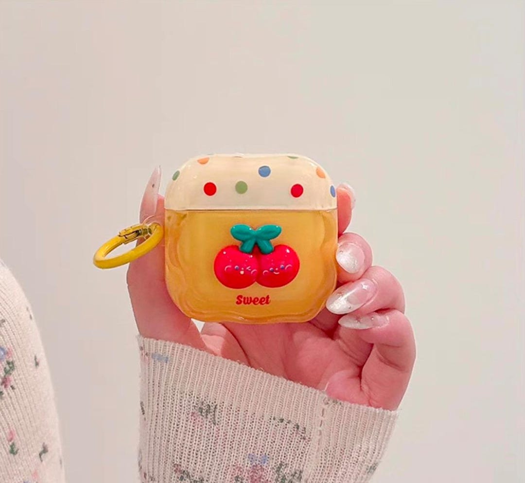 Cherry AirPod Case Korean Style Kawaii AirPod Case AirPod Case AirPod ...