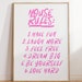 House Rules Poster, Pink Rules Digital Print, Rules Art Print, Retro ...