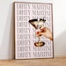 Dirty Martini Poster Martini Glass Digital Wall Art Fancy - Etsy