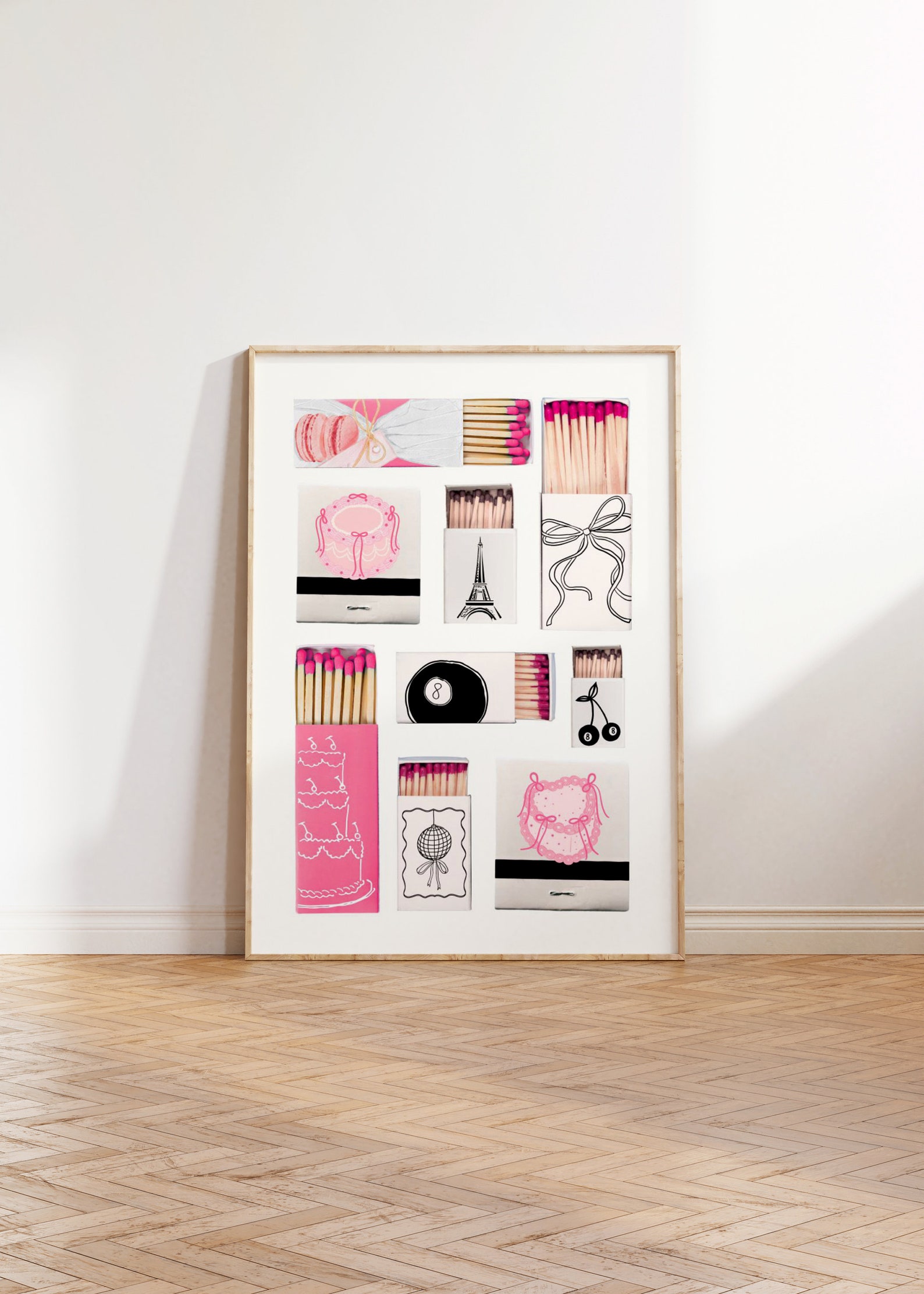 Matchbook Coquette Cake Vintage Eightball Print Aesthetic Matches ...