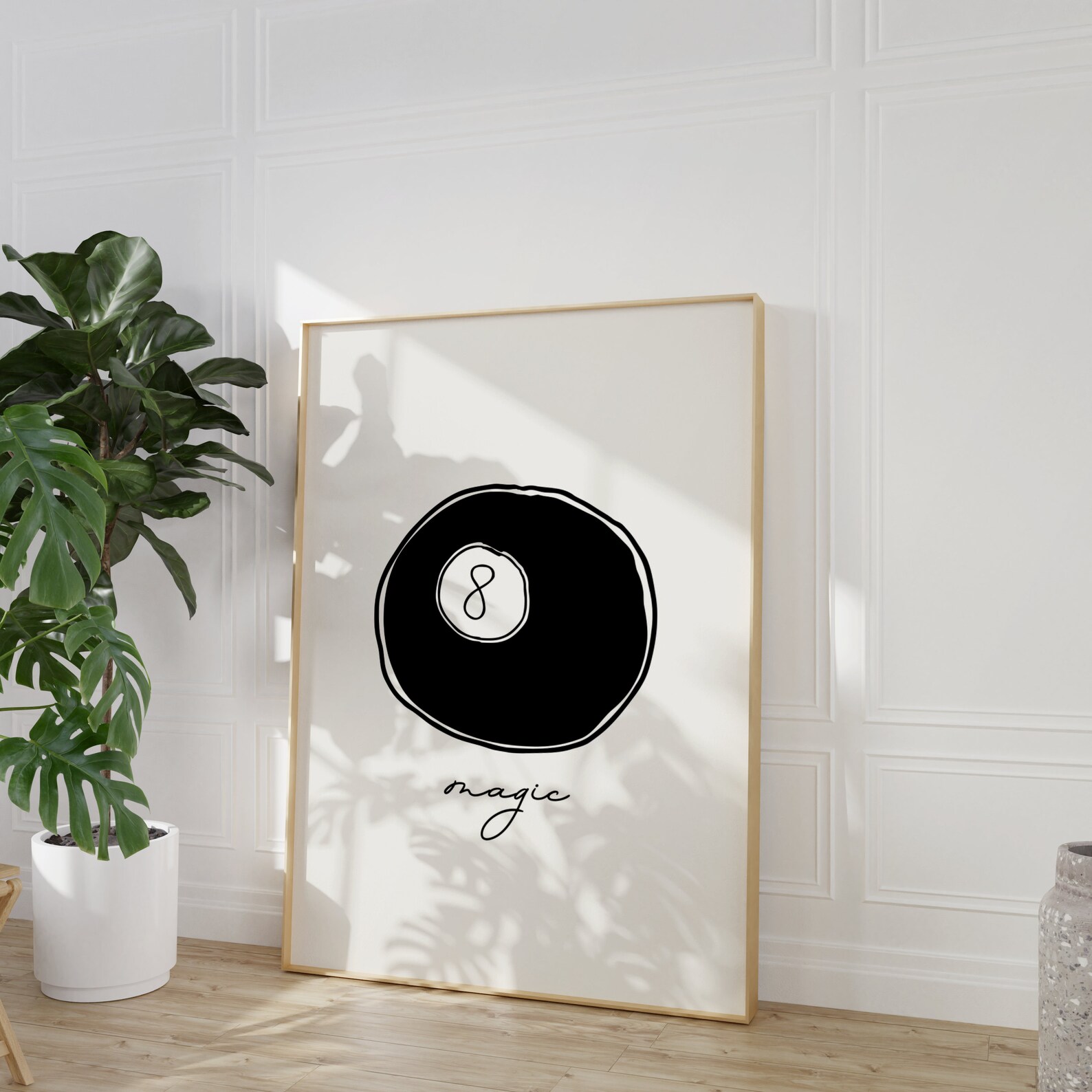 Trendy Eight Ball Print Magic Vintage Pool 8 Ball Aesthetic Poster ...