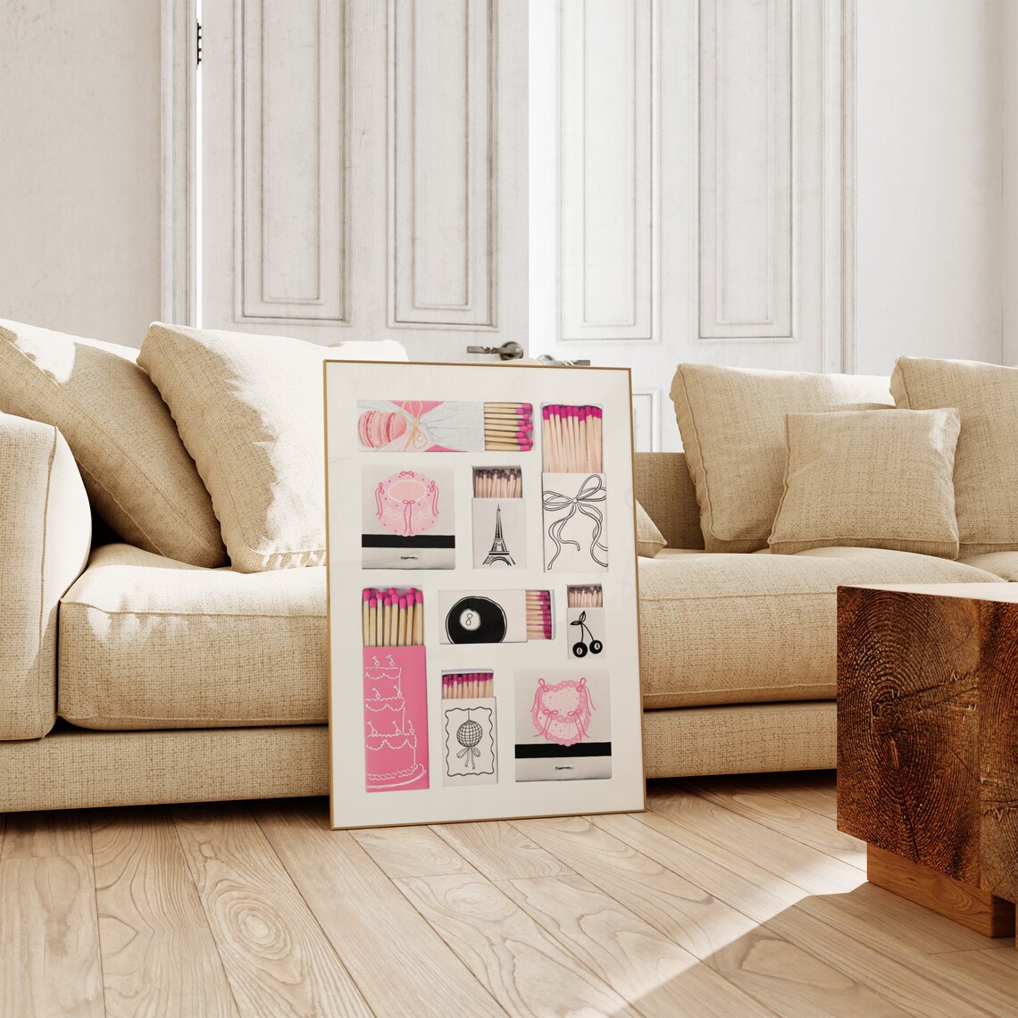 Matchbook Coquette Cake Vintage Eightball Print Aesthetic Matches ...
