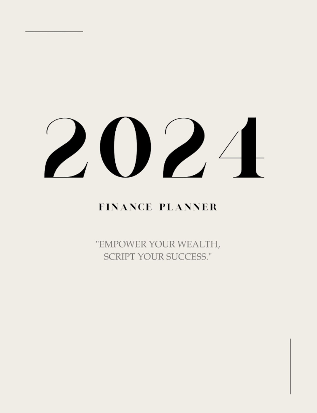 Financial Planning Kit for 2024 Digital Financial Organizer Printable ...