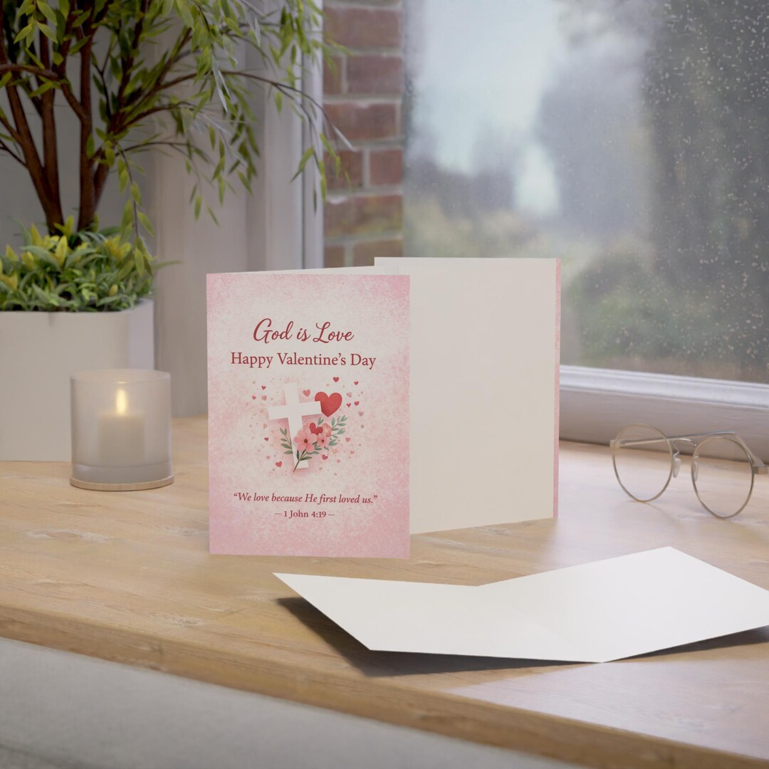 God is Love Valentine Card | Religious Greeting Card, Christian Bible ...