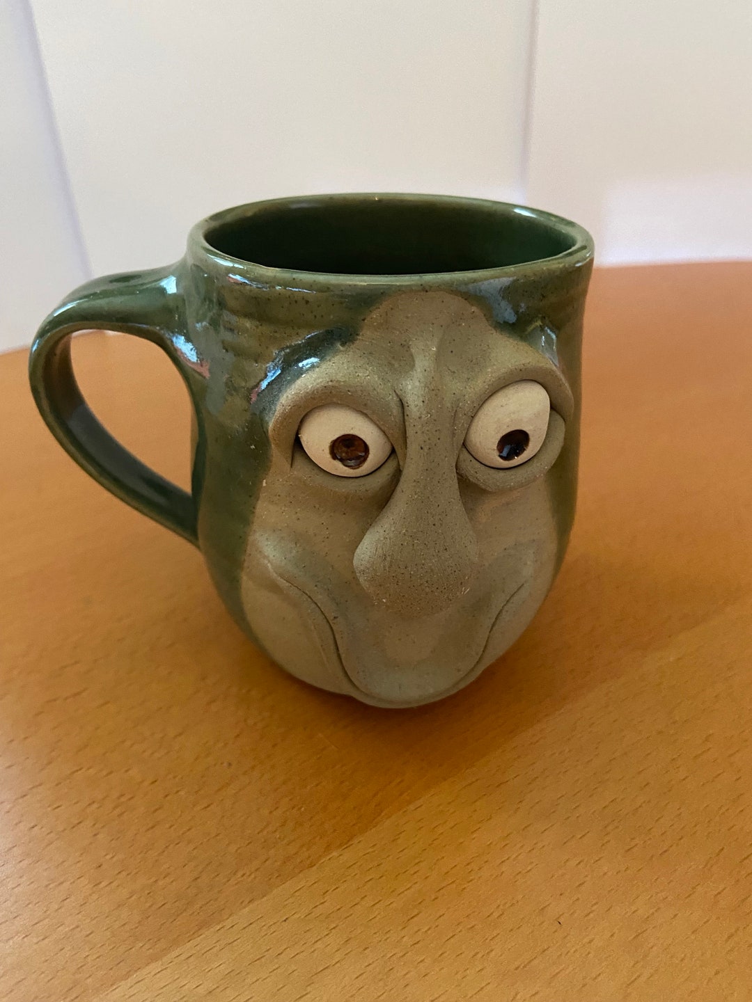 Vintage Pretty Ugly Pottery Mug - Etsy