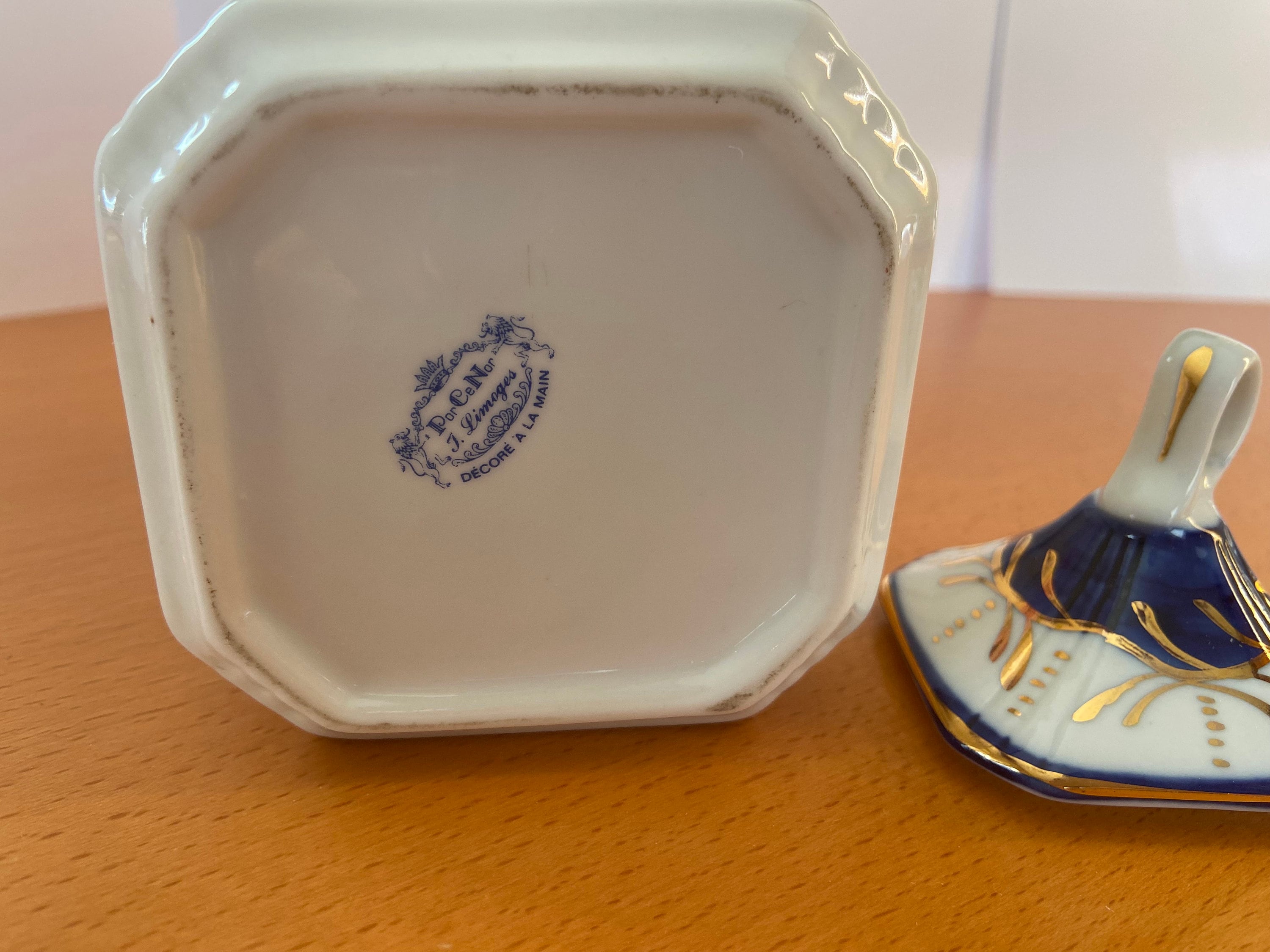 Vintage Porcelain Limoges Pot - Etsy