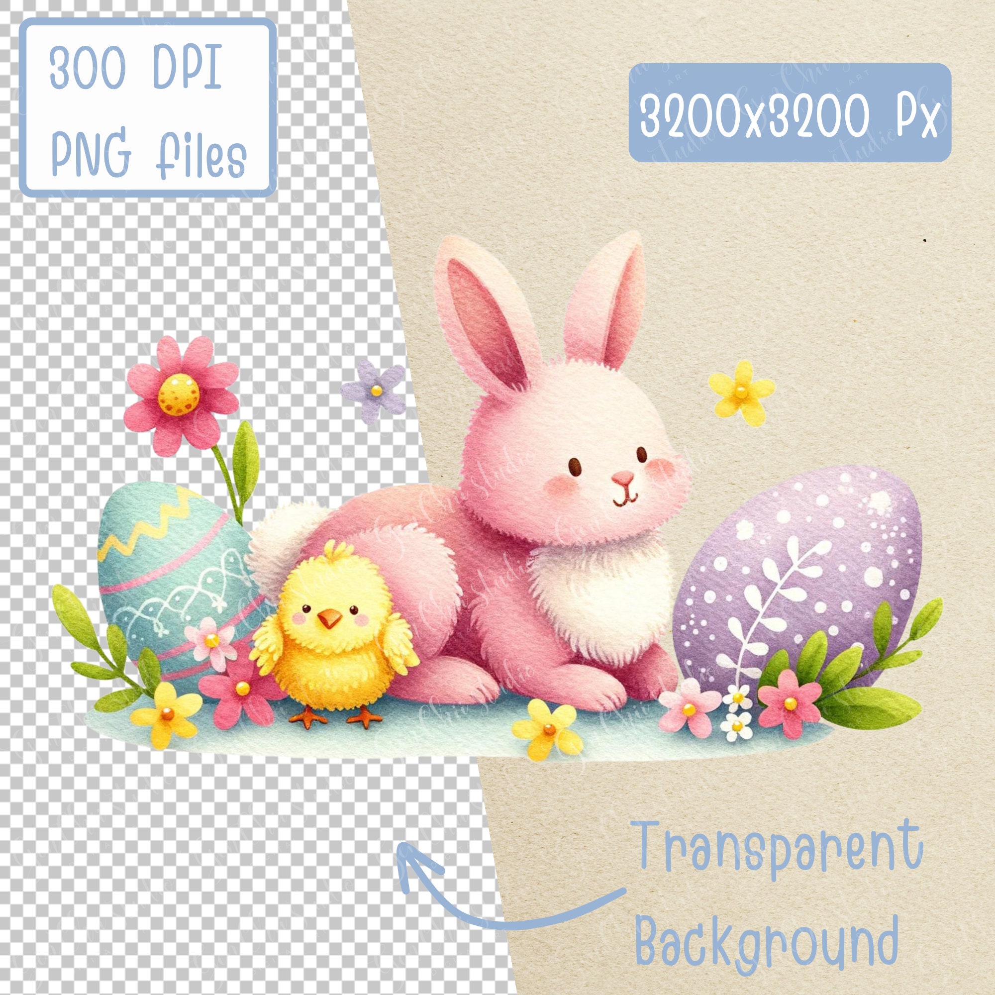 Rabbit Easter Bunny Clipart Watercolor Cute Rabbit, PNG, High ...