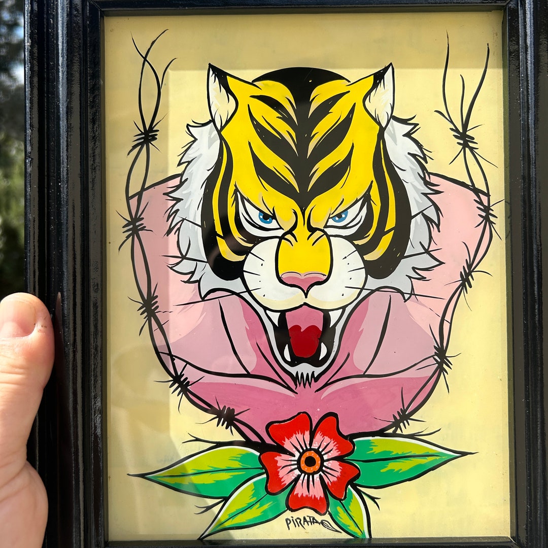 Tiger Man Window Decal - Etsy