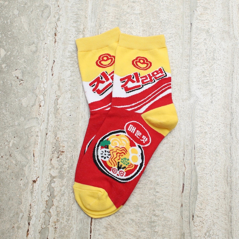 Korean Ramen Socks: K-pop Demon Hunters Ramen Socks, Shin Ramen, Jin ...