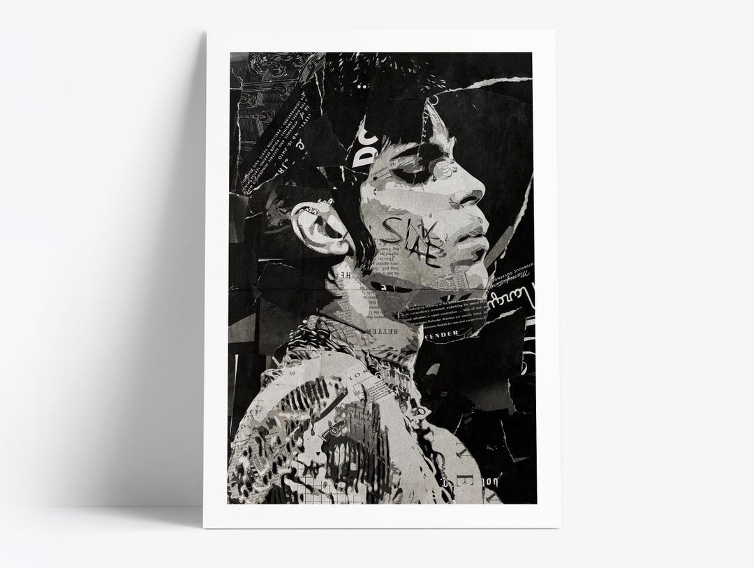 Prince Poster | Music Legend Art Print | Newspaper & Magazine Collage ...
