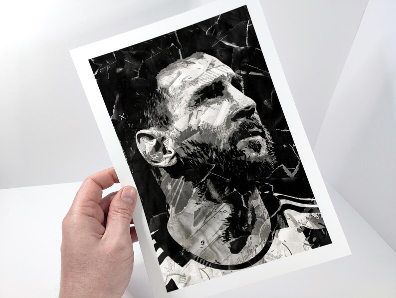 Lionel Messi Poster | Football Legend Art Print | Newspaper & Magazine ...