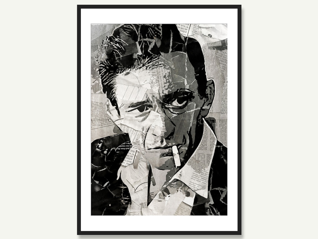 Johnny Cash Poster Printable Johnny Cash Print Johnny Cash Gift Music ...