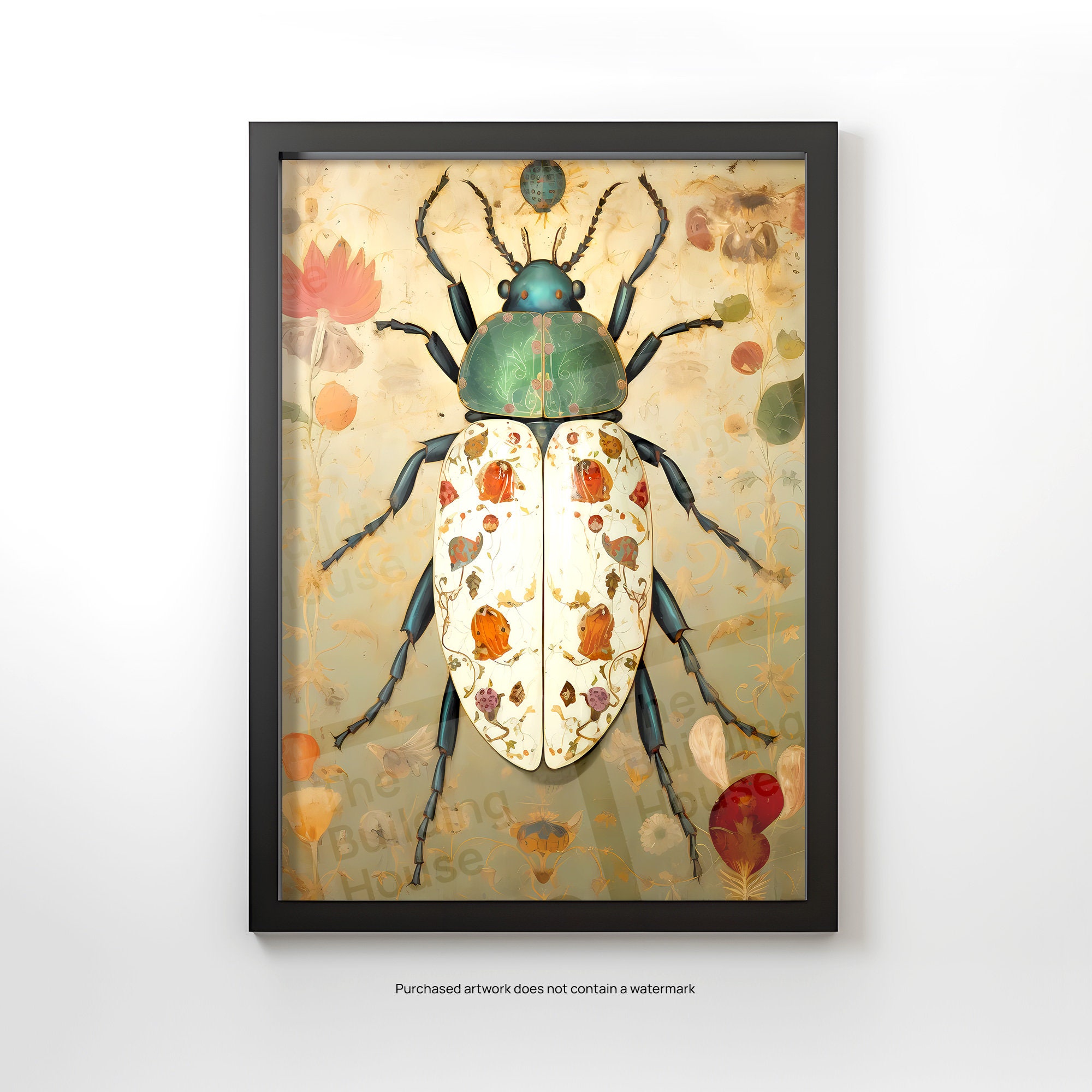 Vintage Beetle Wall Art Prints, Set of 5 Posters, Retro Printable Art ...