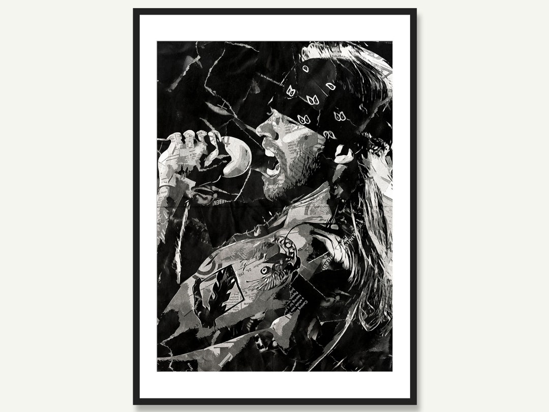 Axl Rose Print Axl Rose Poster Axl Rose Gifts Guns N Roses Poster Free ...