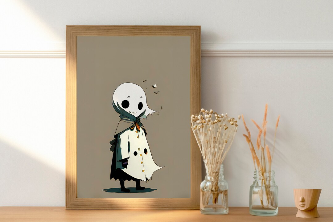 Cartoon Halloween Art Cartoon Halloween Print Halloween Wall - Etsy
