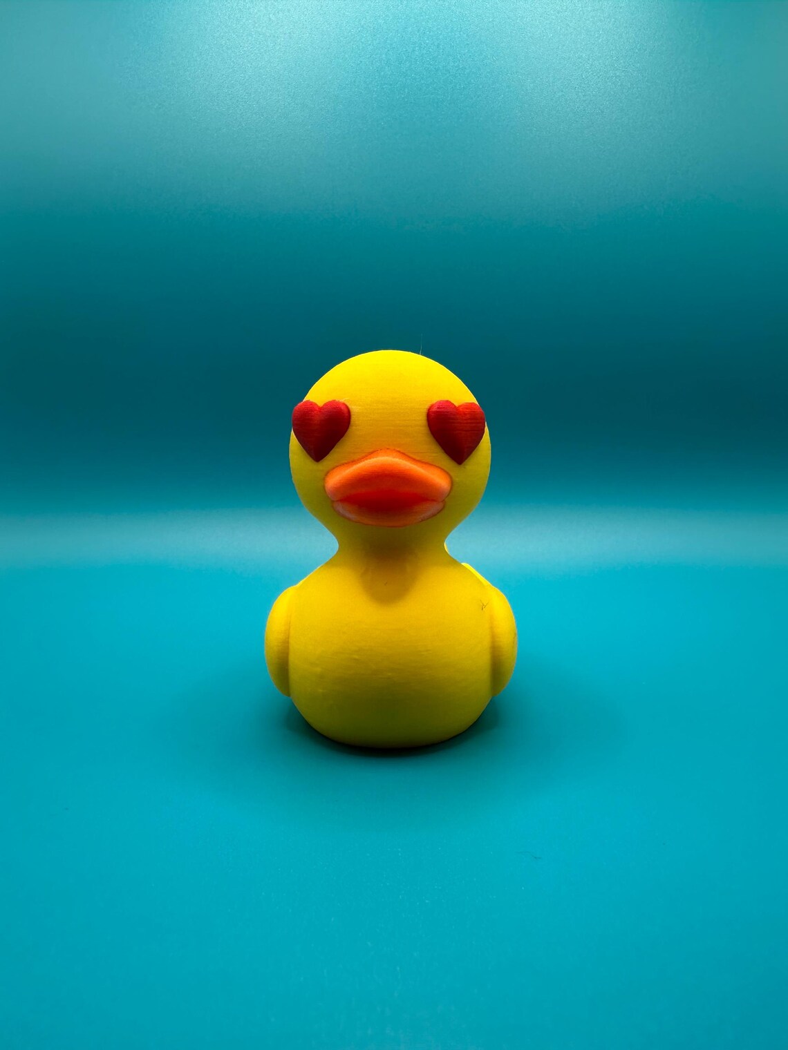 Cute Duck With Heart Eyes 3D Printed, Great for Valentines Day ...