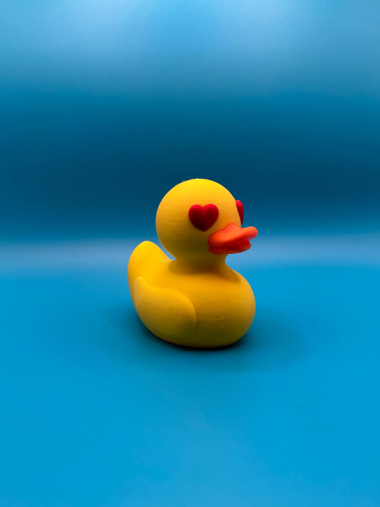Cute Duck With Heart Eyes 3D Printed, Great for Valentines Day ...