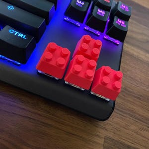 Custom Toy Brick 4 Piece Keycap Set – Fun & Colorful Mechanical ...