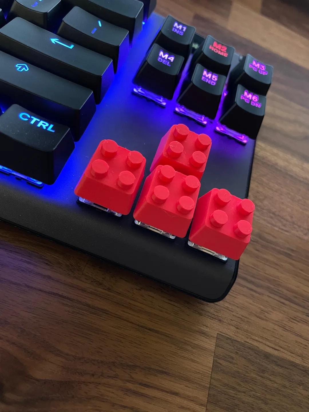 Custom Toy Brick 4 Piece Keycap Set – Fun & Colorful Mechanical ...