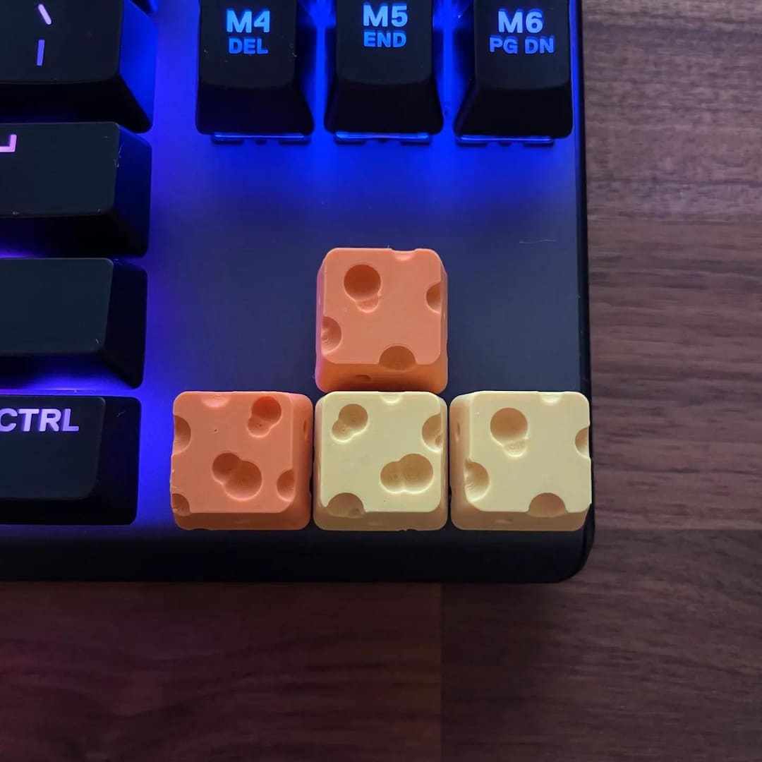 Cheese Keycaps – Swiss Cheese Artisan Keycaps for Mechanical Keyboards ...