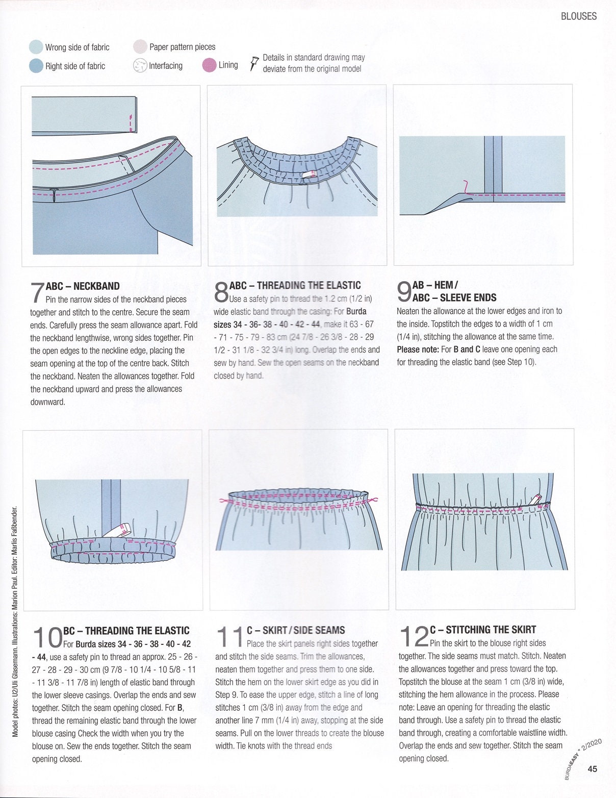 Burda Easy 2/2020 Magazine With Patterns English Language - Etsy