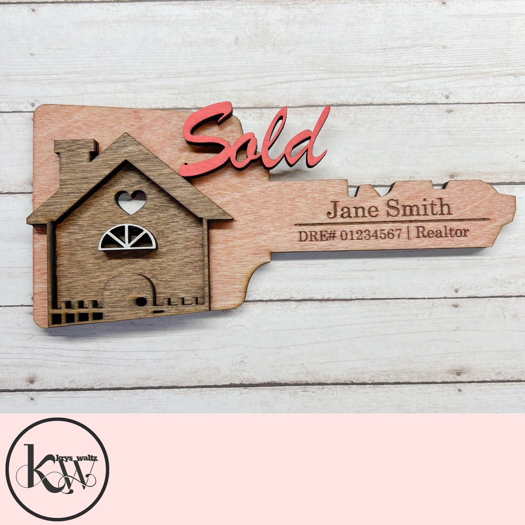 Real Estate House 3D Display Wood Sign Realtor Wall Wood Sign Real ...