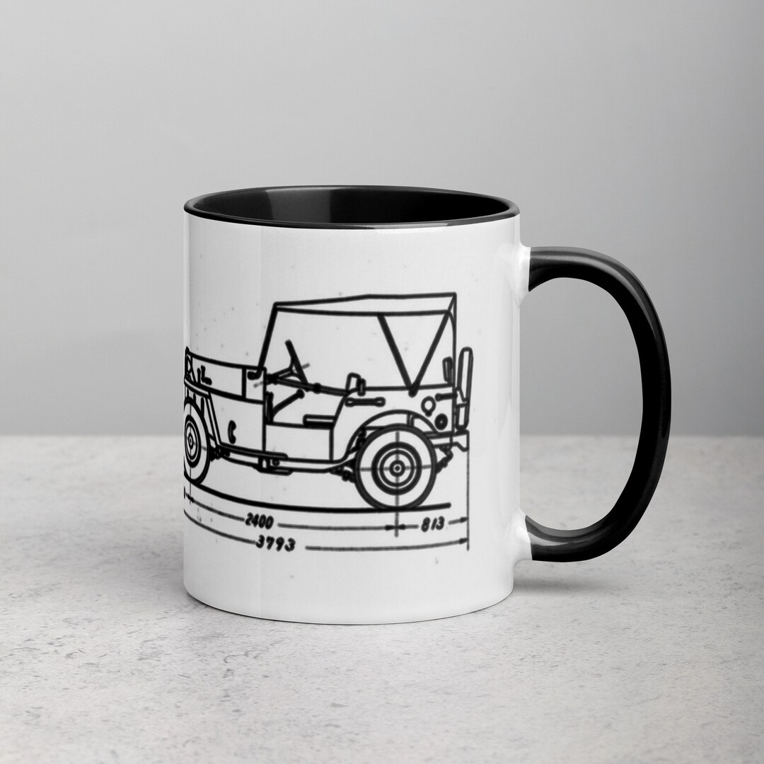 Early Landcruiser Prototype, Toyota FJ40 Mug, Vintage 4x4 Mug, Land ...