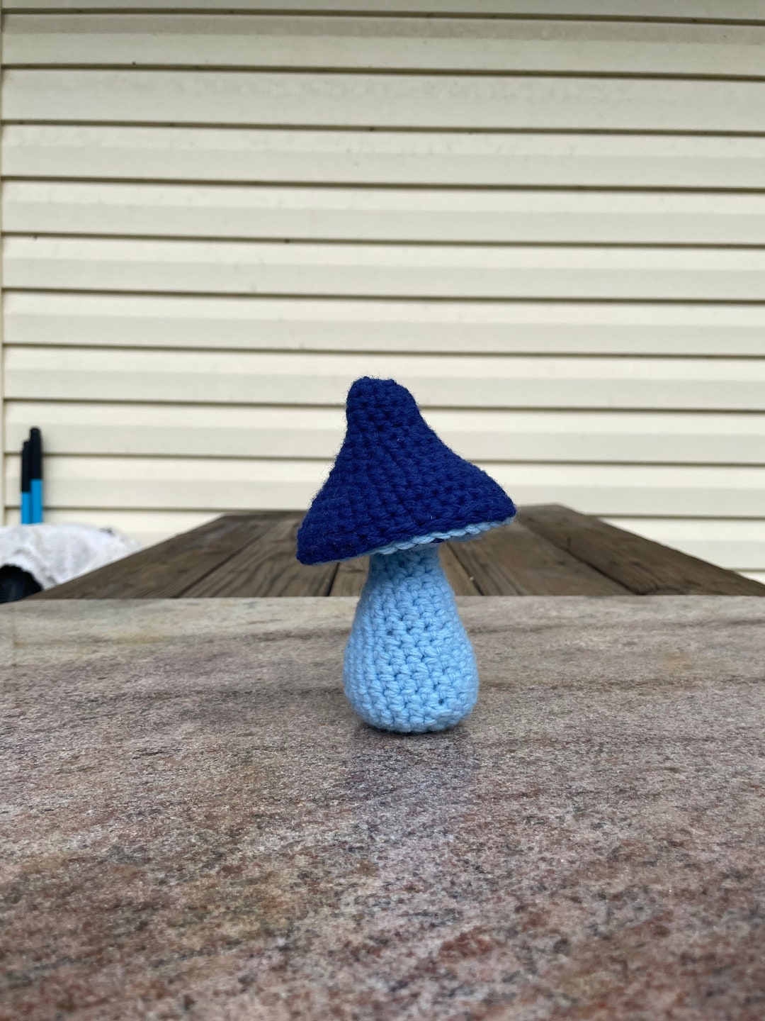 Crocheted Pointed Cap Mushroom - Etsy