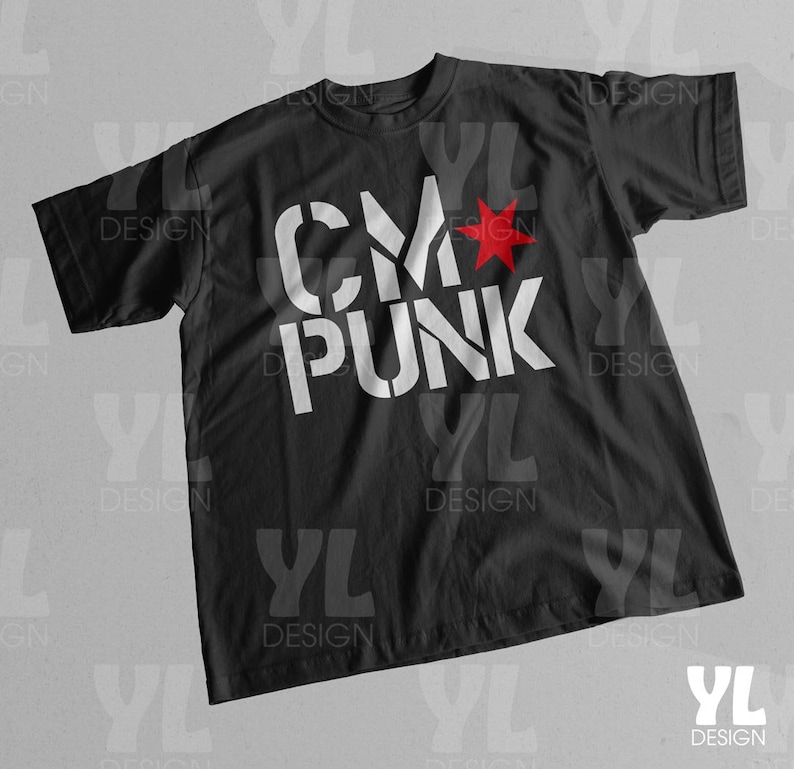 Wwe CM Punk Logo Custom Shirt Aew Wrestling CM Punk Wwe Smackdown WWE ...