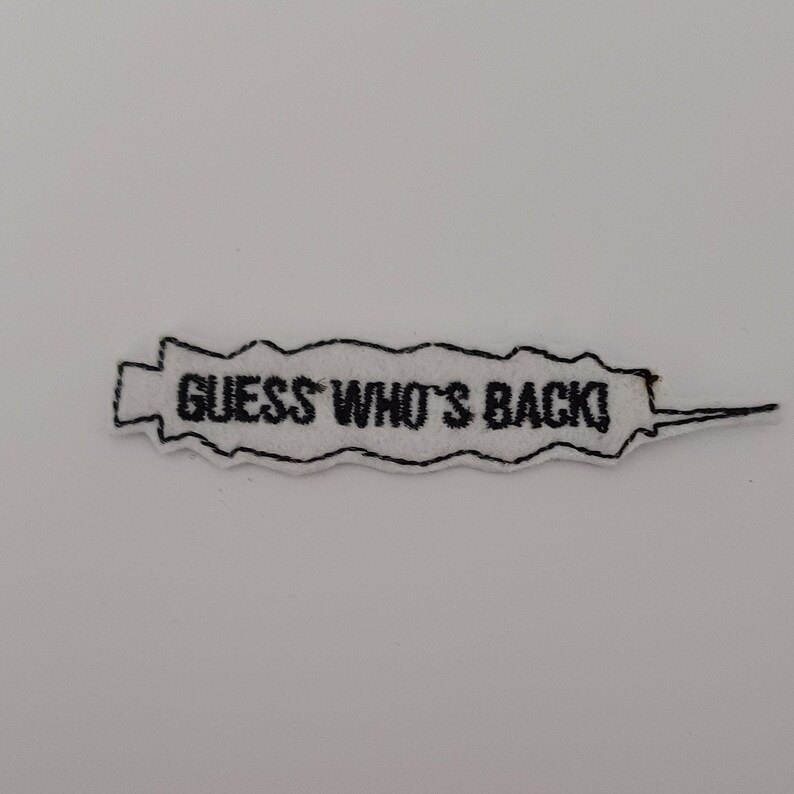 Rapboy and Guess Who's Back Patches, Set of Three Iron on Patches ...