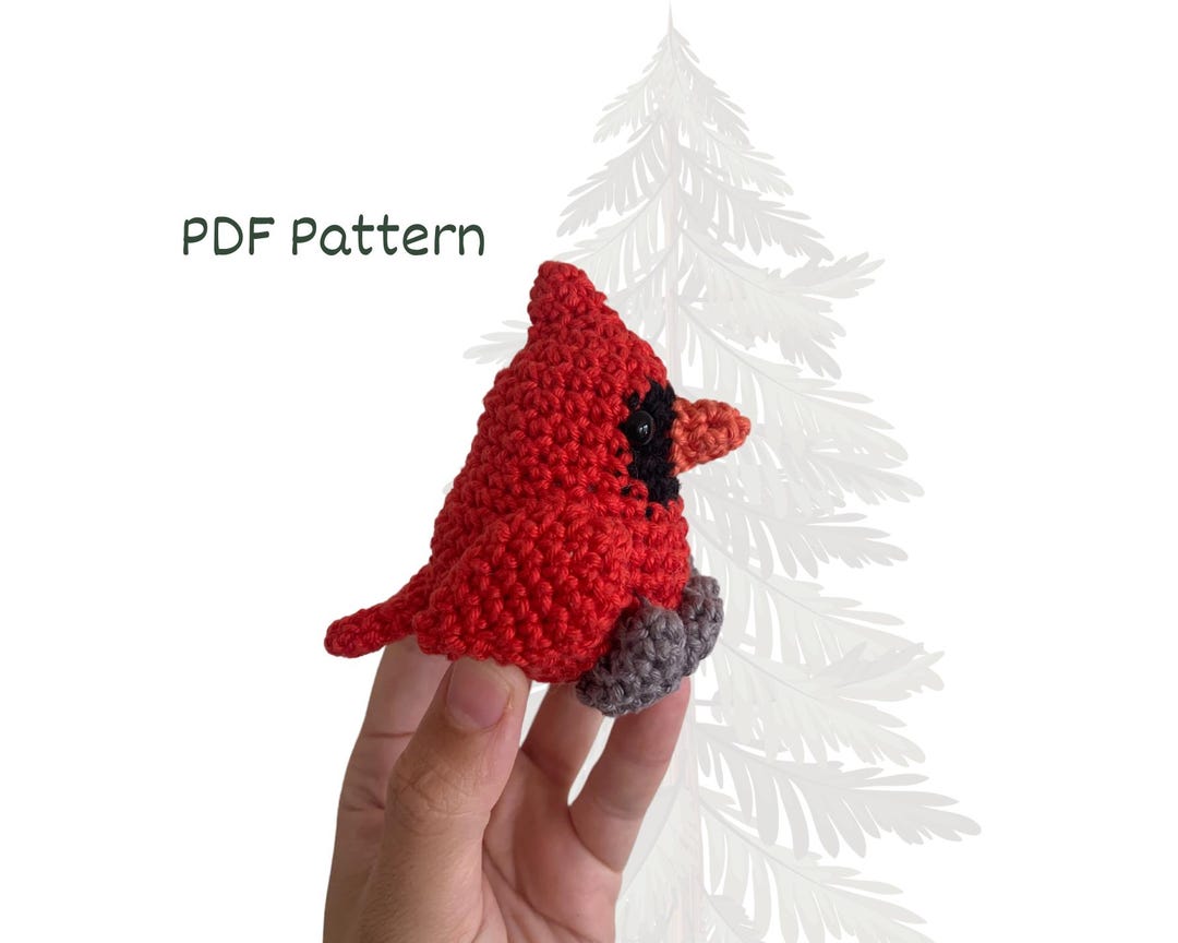 Northern Cardinal Crochet Pattern. Amigurumi Crochet Easy Pattern ...