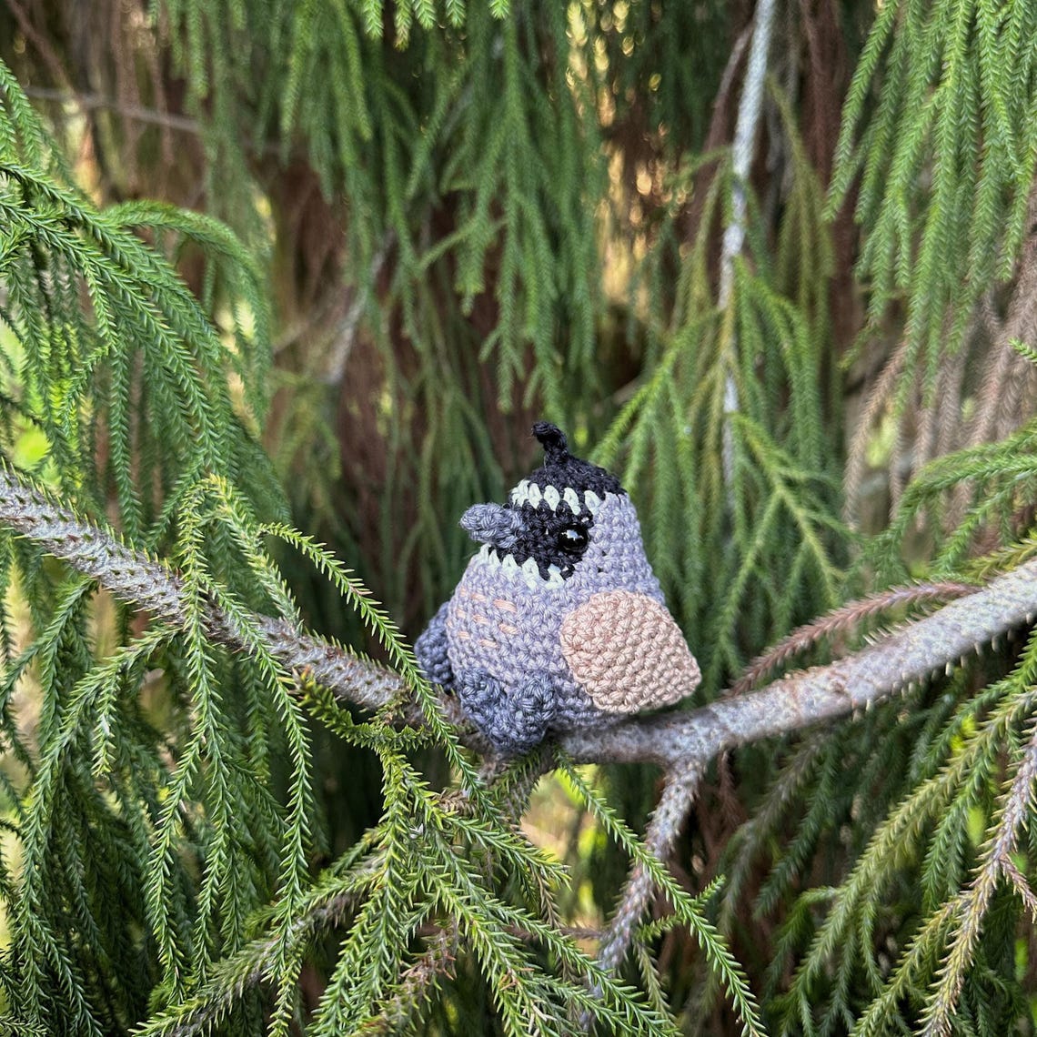 California Quail Crochet Pattern: Amigurumi Bird Plushie (PDF Pattern ...