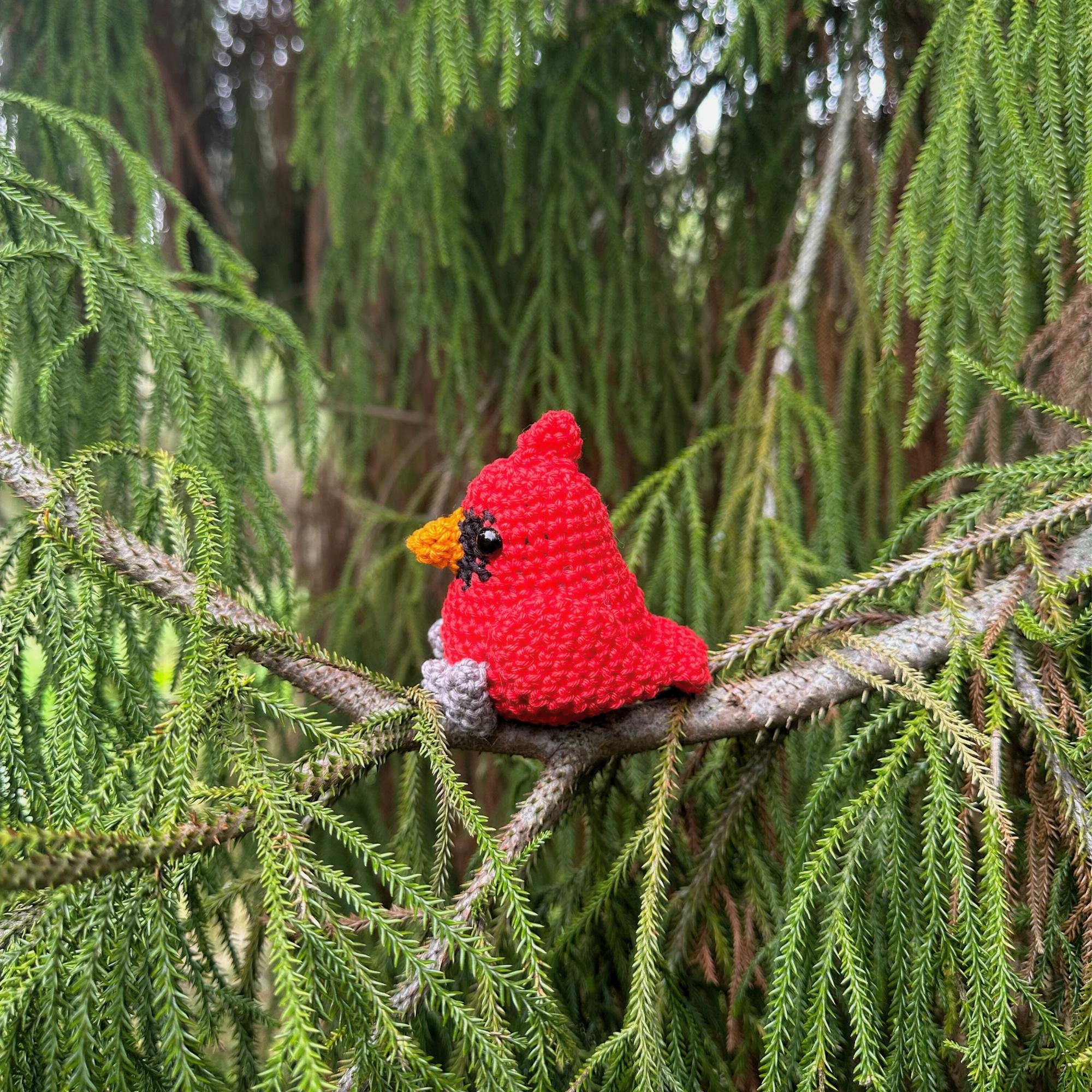 Northern Cardinal Crochet Pattern: Amigurumi Bird Plushie (PDF Pattern ...