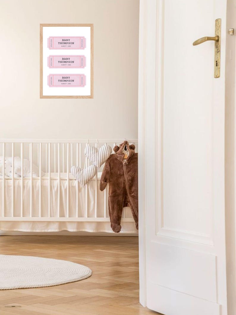 Baby Raffle Ticket Poster - Etsy