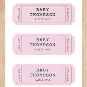 Baby Raffle Ticket Poster - Etsy