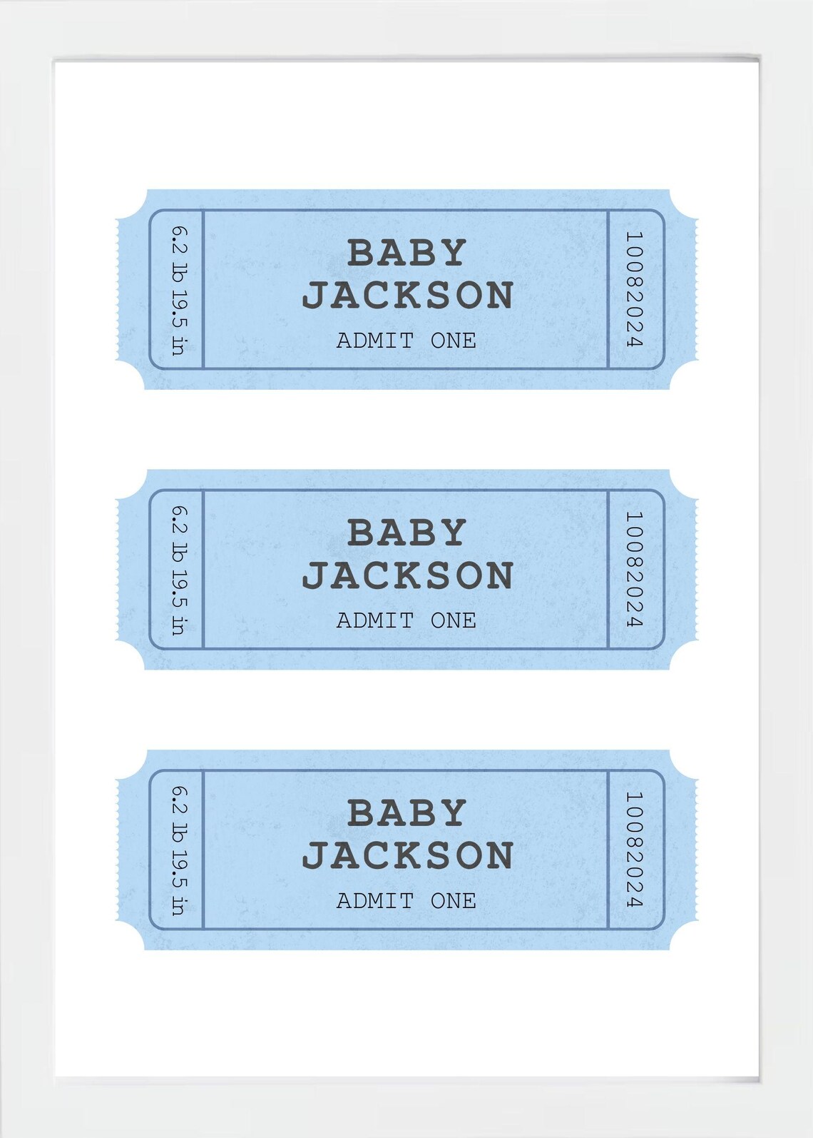 Baby Raffle Ticket Poster - Etsy