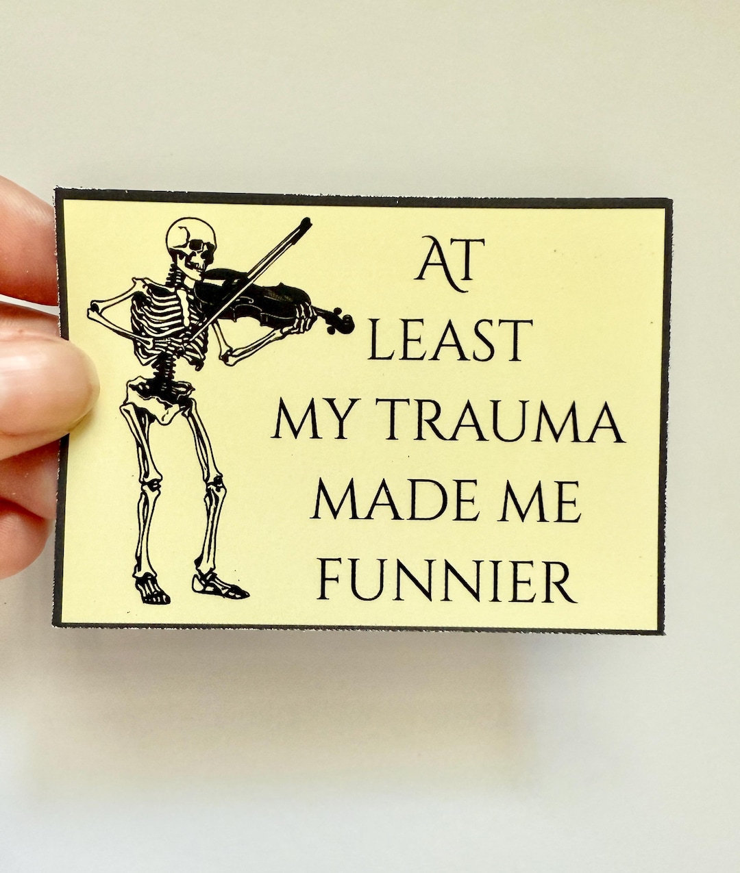 Trauma Vinyl Sticker Funny Decal Gift Mental Health Funny Depression ...