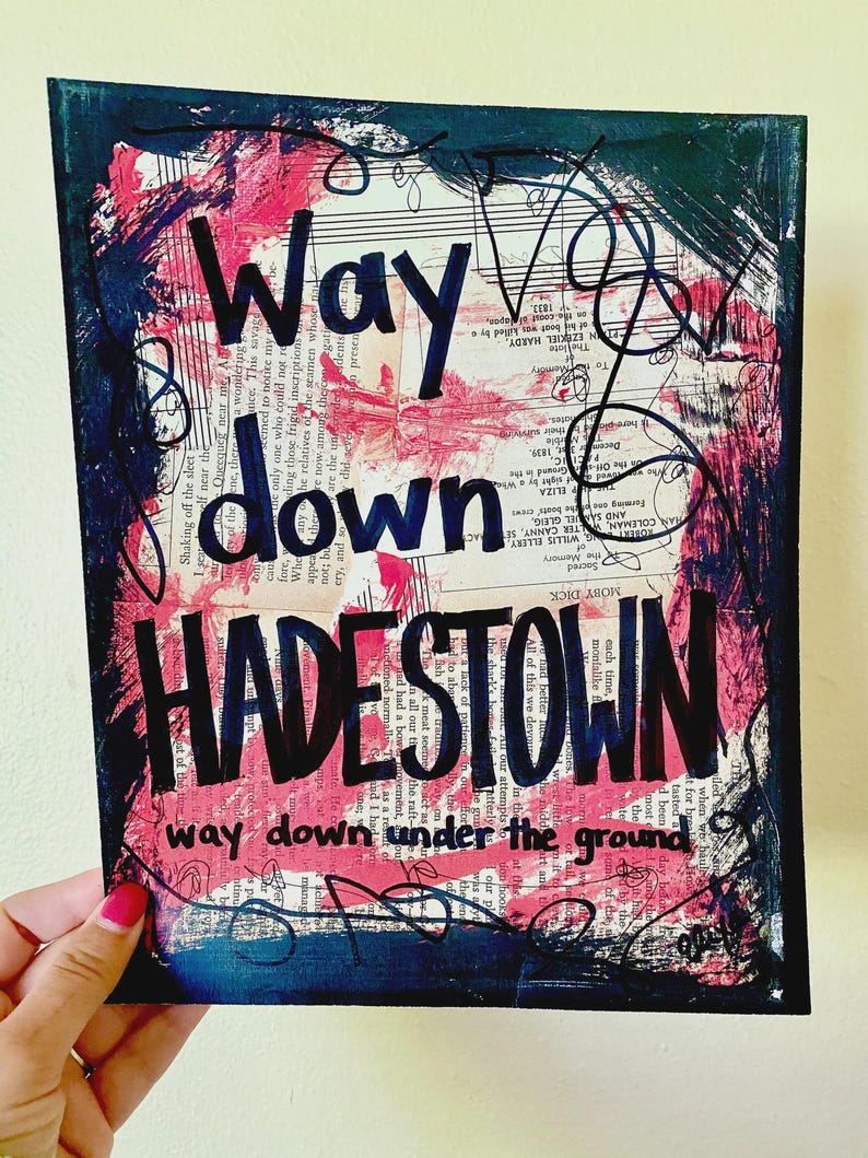 Hadestown Art Way Down Hades Mythology Painting Broadway Musical ...
