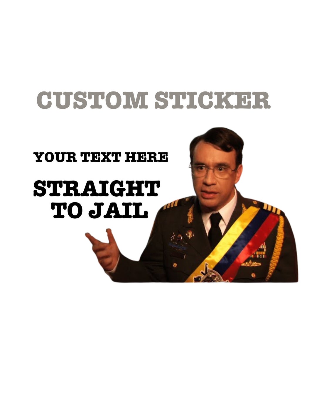 CUSTOM Straight to Jail Disney Universal Parks and Rec Vinyl Sticker ...