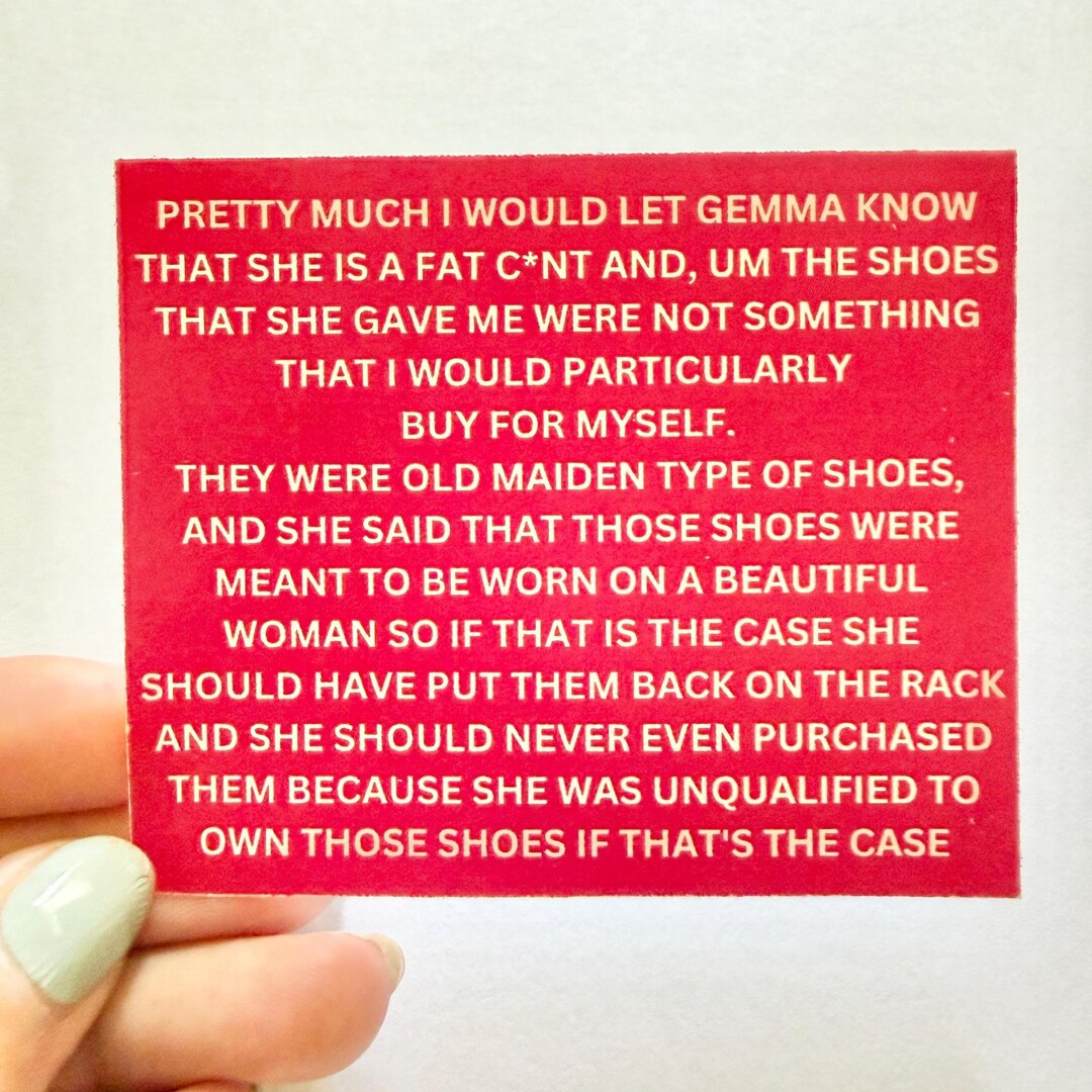 New York Vinyl Sticker Tiffany Pollard Big Brother Reality Gemma Shoes ...