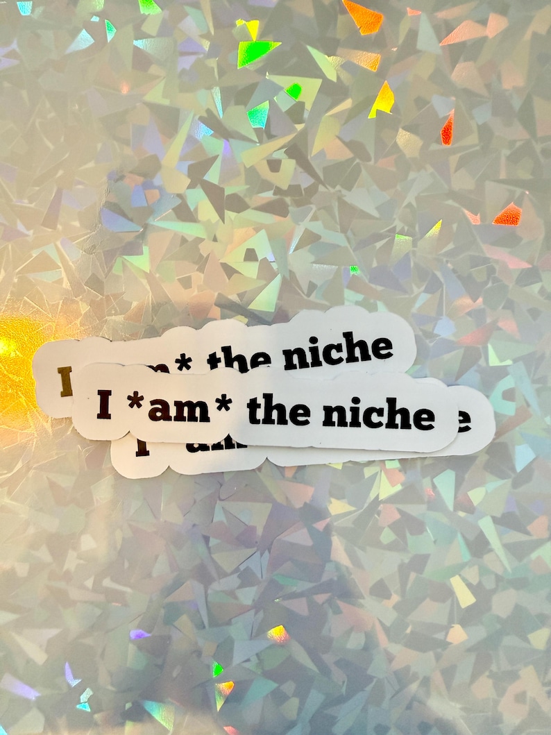 I Am the Niche Vinyl Sticker Funny Decal Content Creator Artist ...